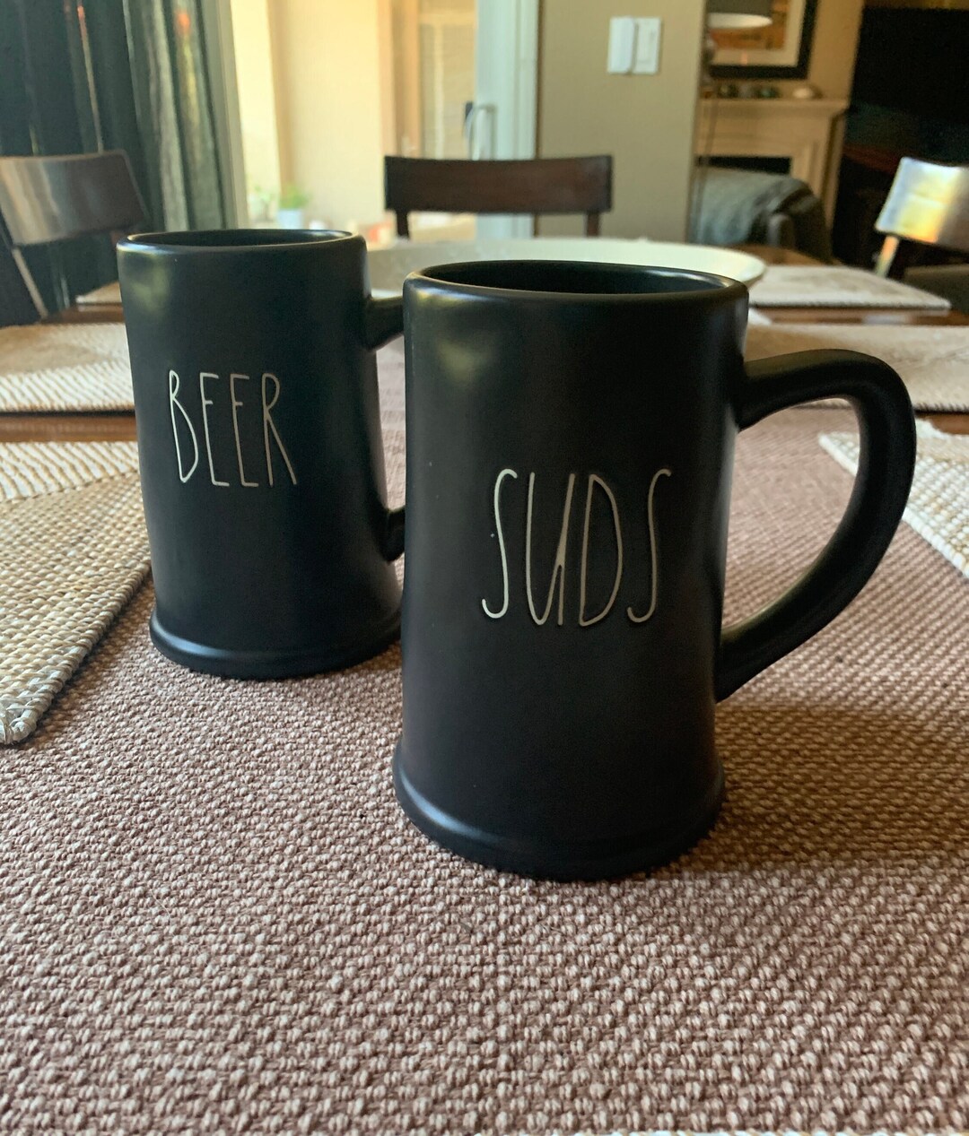 RAE DUNN by Magenta, Beer Mug & Suds Mug, Set of 2, Size 20oz ...
