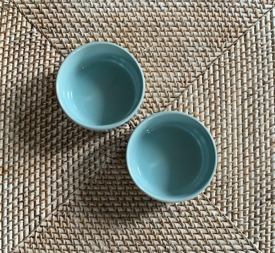 CB2 Exclusive Level Light Blue Mini Bowls - Set of 2 - Preowned - Etsy