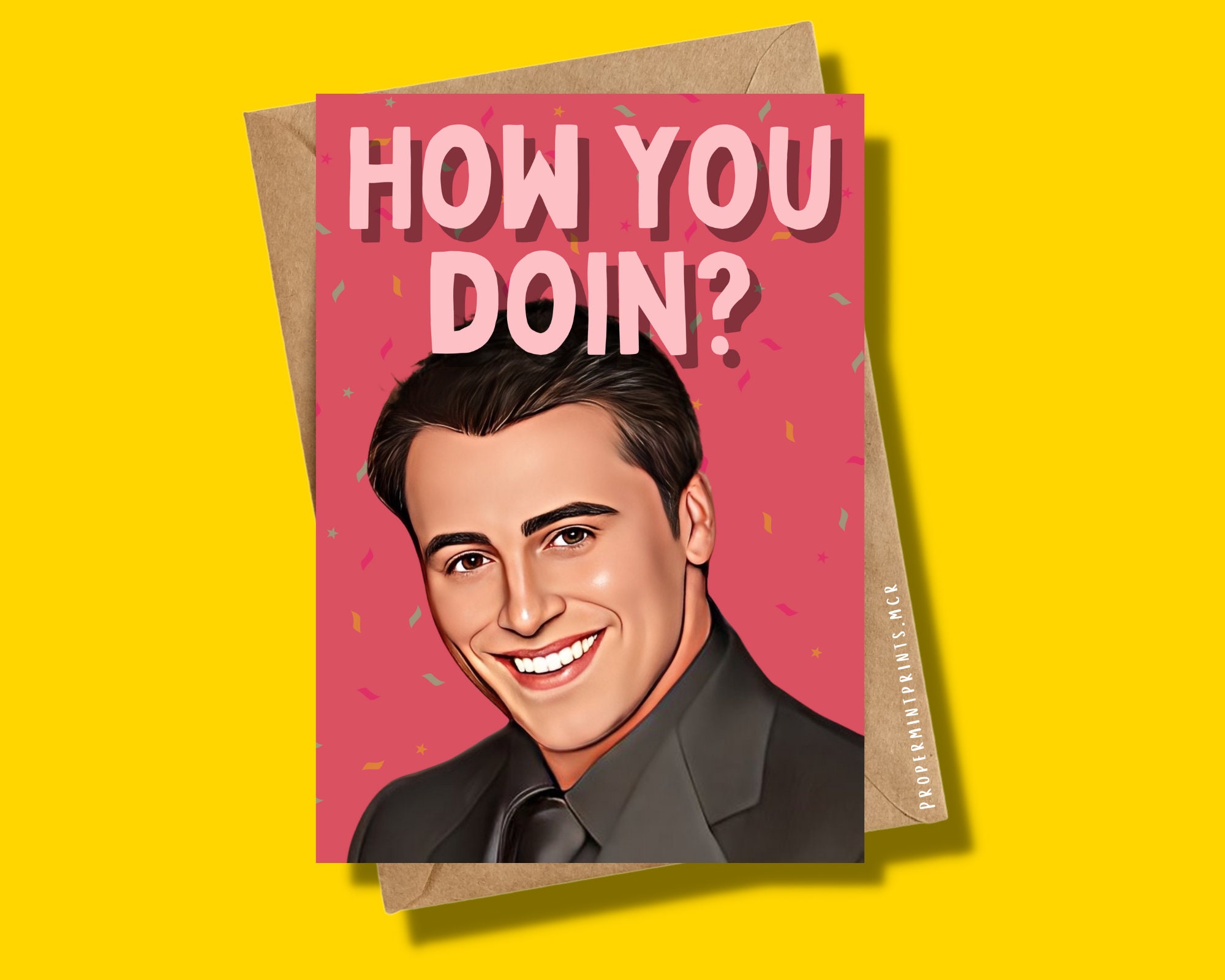Joey Tribianni Friends TV Show How You Doin Birthday - Etsy