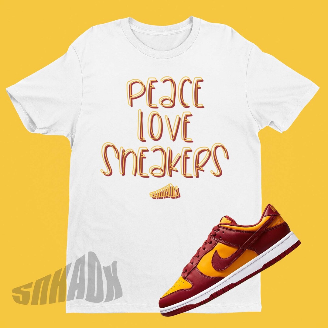 Midas Gold Dunk Match Shirt - Matching Sneaker Tee - Peace Love ...