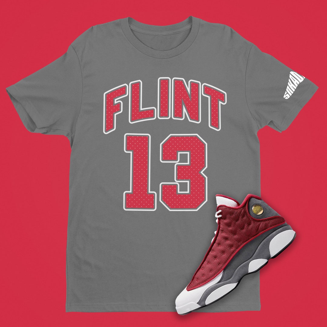Air Jordan 13 Red Flint Gym Red Flint 13 Unisex T-shirt, Retro 13 Shirt ...