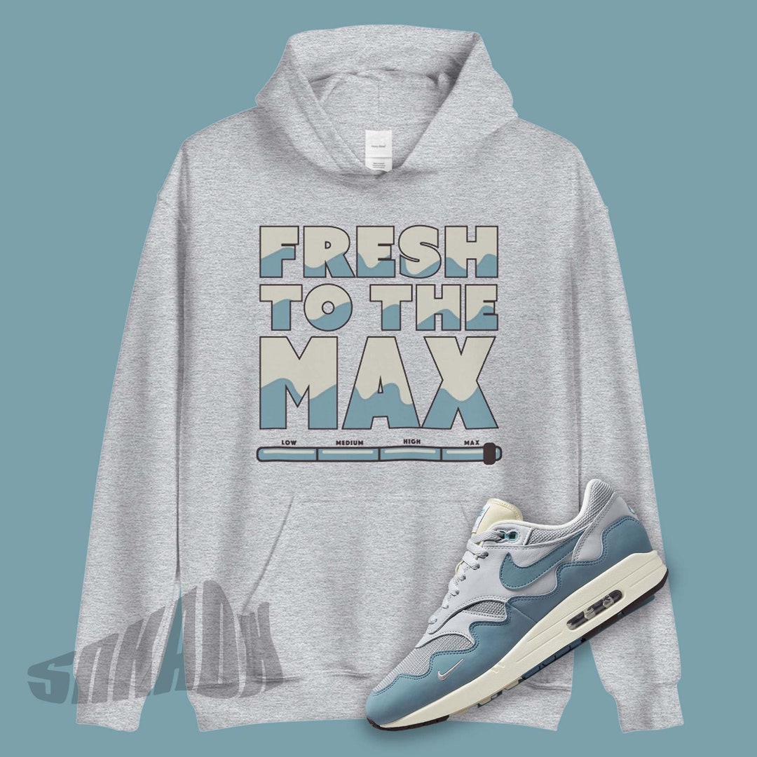 AIR MAX Hoodie, Fresh to the Max Match Air Max 1 Noise AQUA Sweatshirt ...