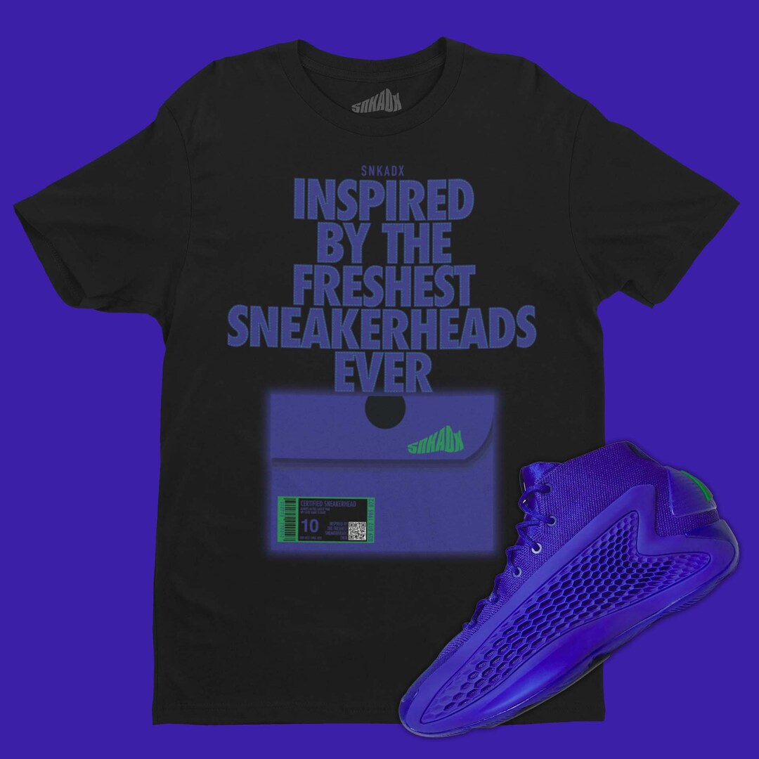 Shoe Box T-shirt Matching AE1 Velocity Blue, Sneaker Tee, Sneaker ...