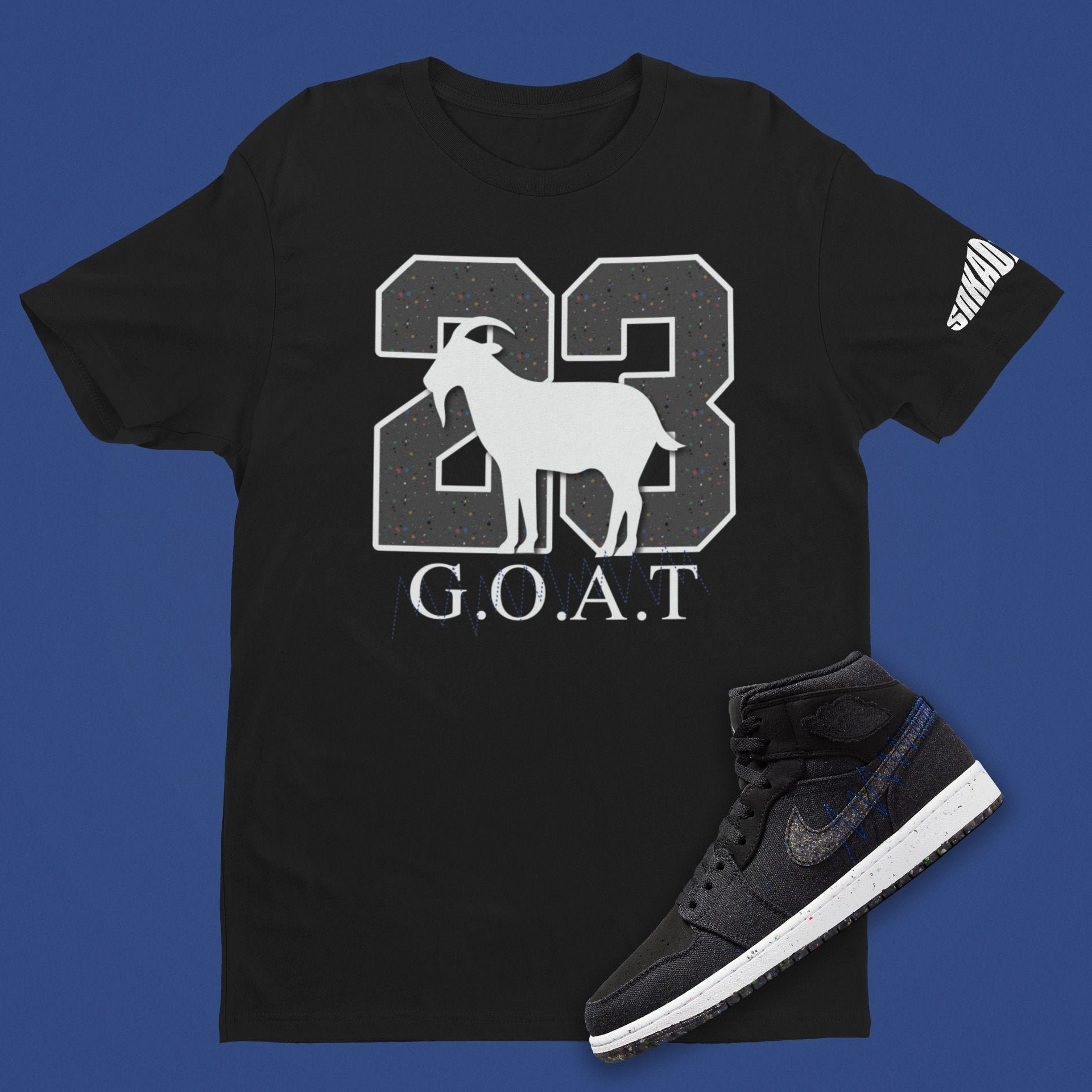 23 GOAT Shirt Match Air Jordan 1 Mid Crater GOAT Emoji SVG - Etsy