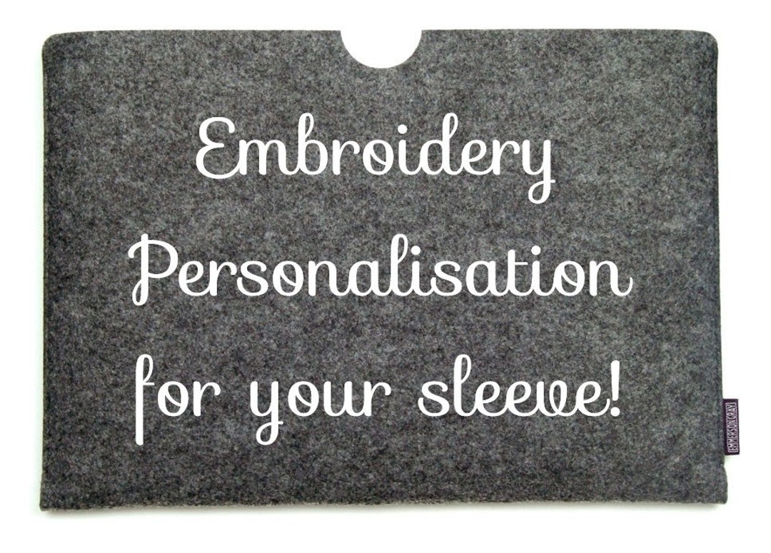Embroidery Personalisation for Emmerson Gray Sleeve - Etsy