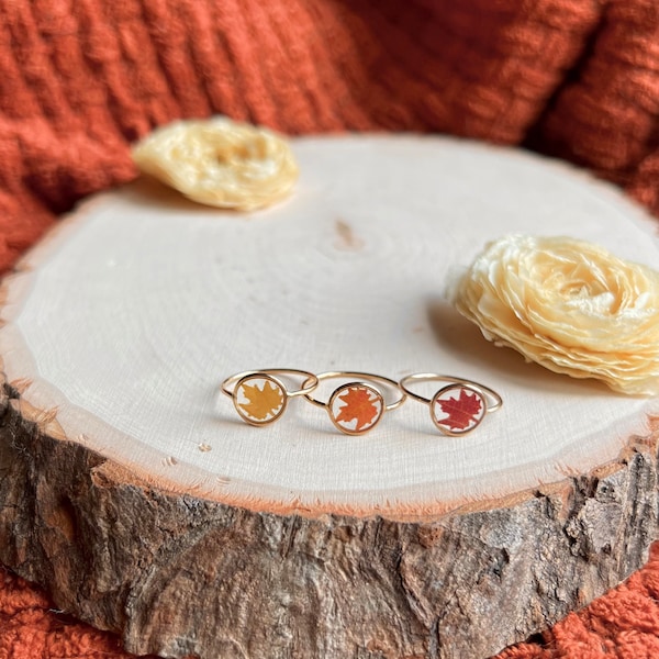 Maple Leaf Ring - Etsy