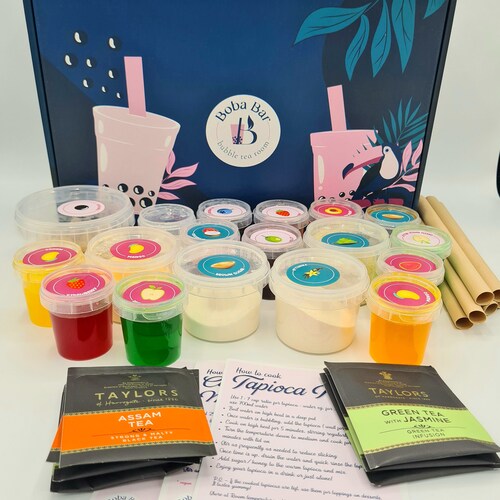 Bubble Tea Home DIY Kit by Bubble Box fruit Tea Set | Etsy