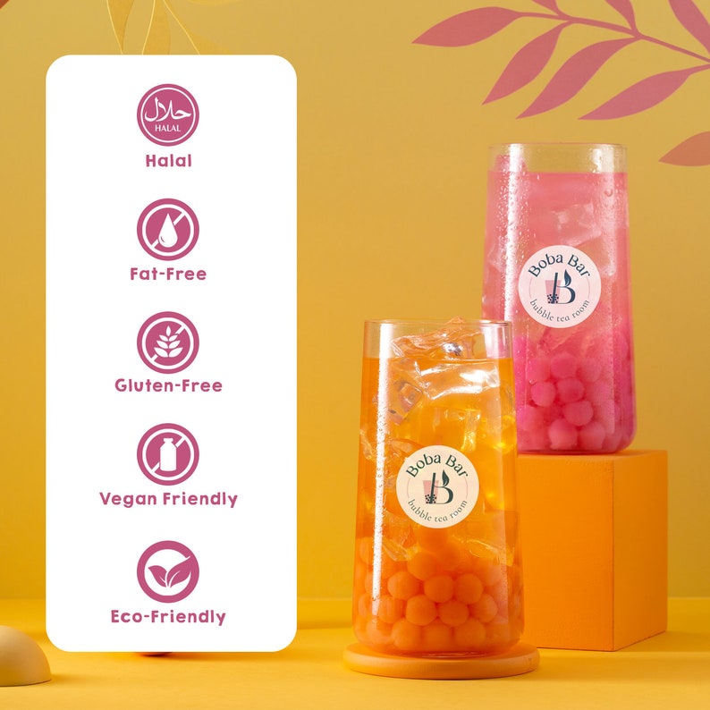 DIY Fruit Bubble Tea Kit Gift Box Serves 4 Enjoy Making Your Own Flavourful Fruit Teas at Home ...