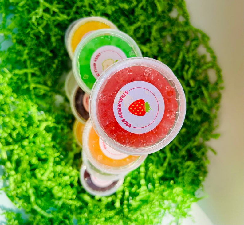 Premium Popping Bobas & Yummy Jelly Pots box of 6 Pots - Etsy