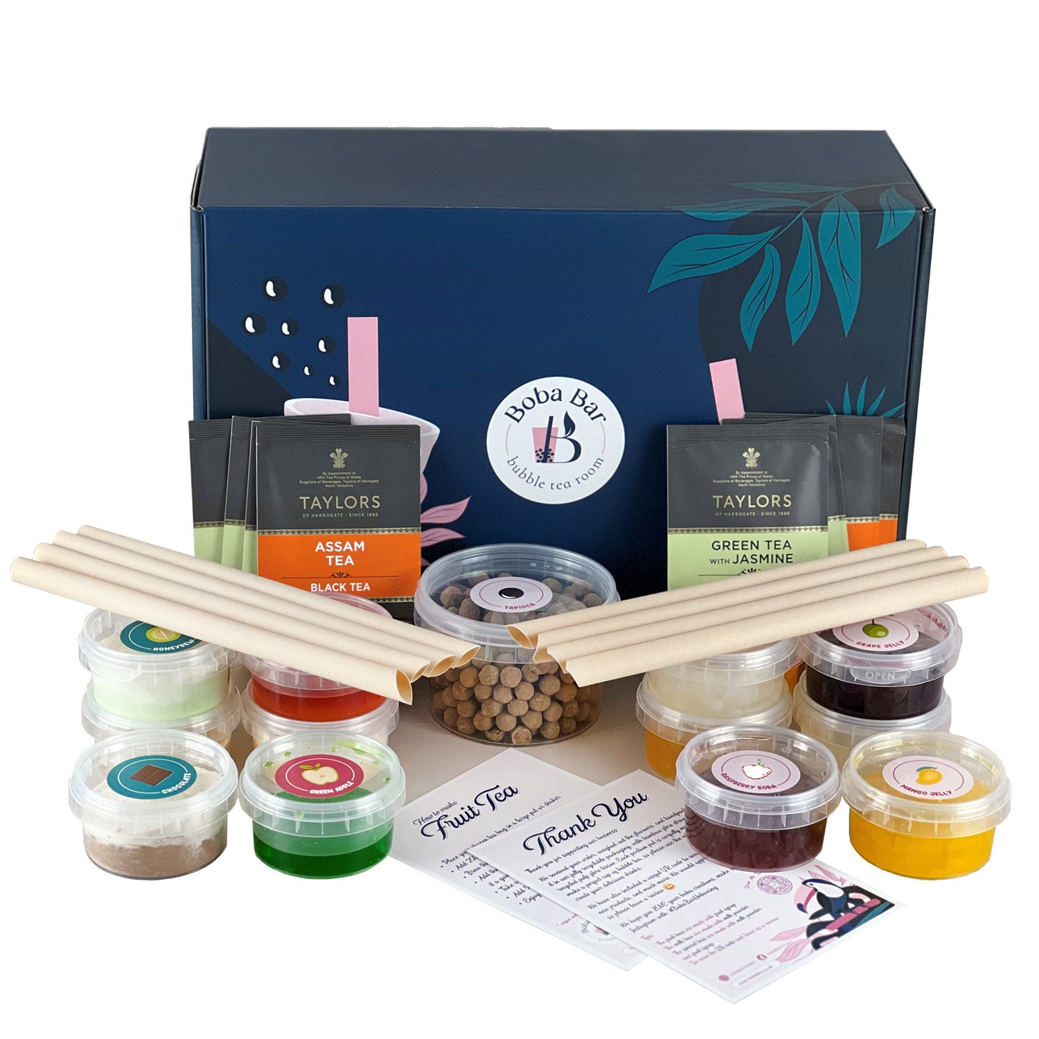 DIY Mix Bubble Tea Kit Gift Box Serves 8 Enjoy Making Your Own Flavourful Mix Teas at Home With ...