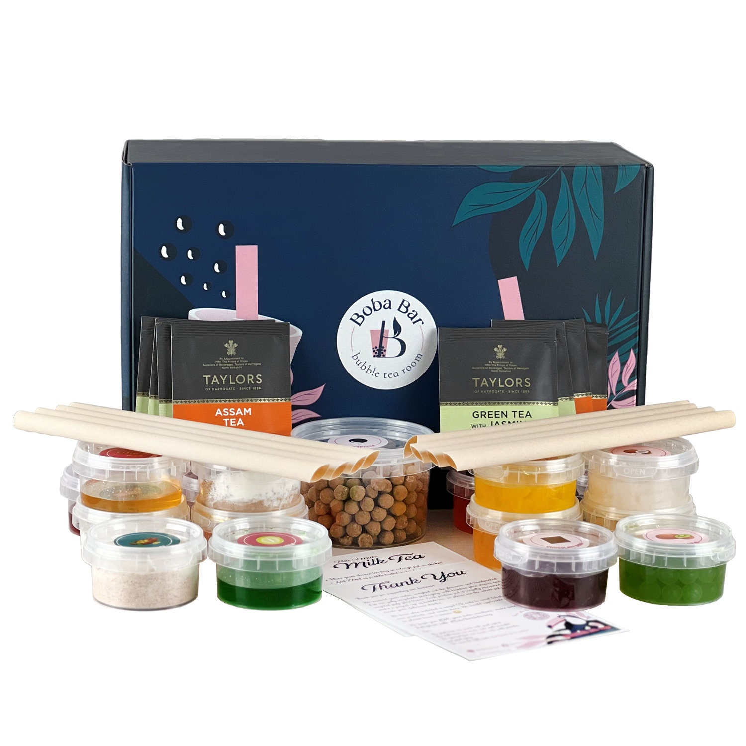 DIY Mix Bubble Tea Kit Gift Box | Serves 8 Different Flavours | Enjoy Making Your Own Flavourful ...