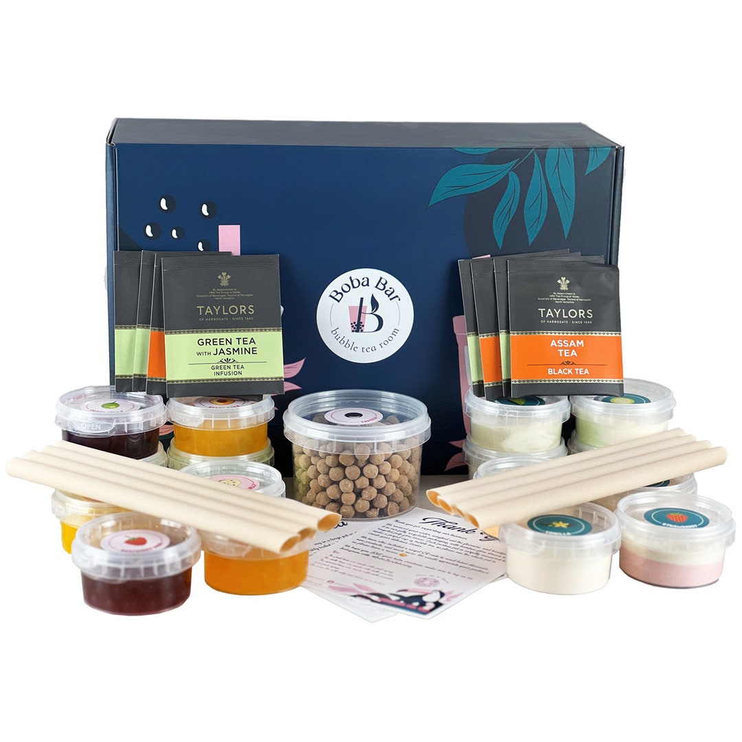 DIY Milk Bubble Tea Kit Gift Box | Serves 8 Different Flavours | Enjoy ...