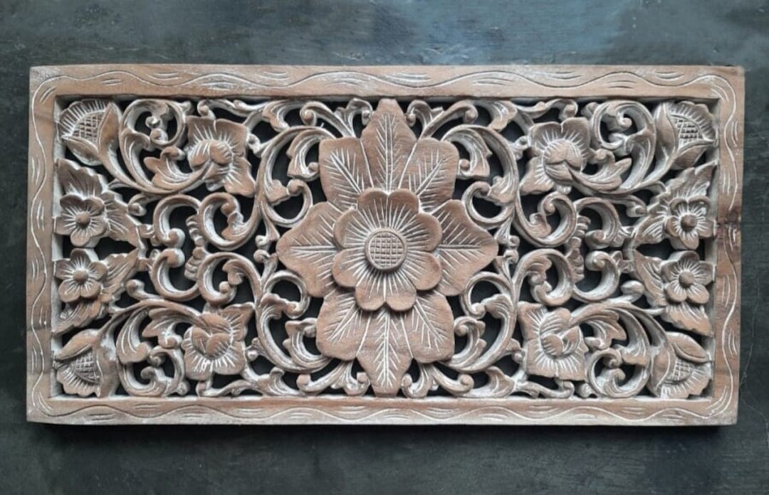Hand-carved Wood From Bali, Mandala Wall Decor - Etsy