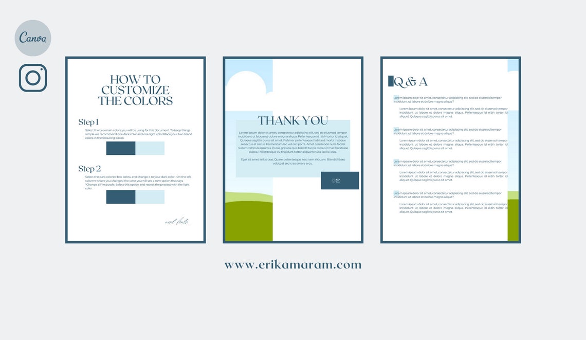 Ebook Workbook CANVA TEMPLATE 28 Pages PDF Template - Etsy