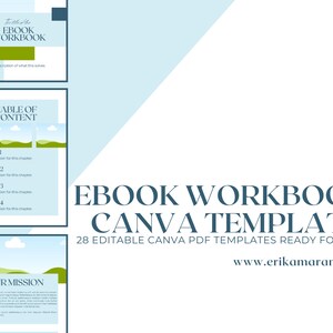 Ebook Workbook CANVA TEMPLATE | 28 Pages PDF Template - Etsy