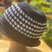 Classic Houndstooth Crochet Bucket Hat | Handmade Winter Fashion ...