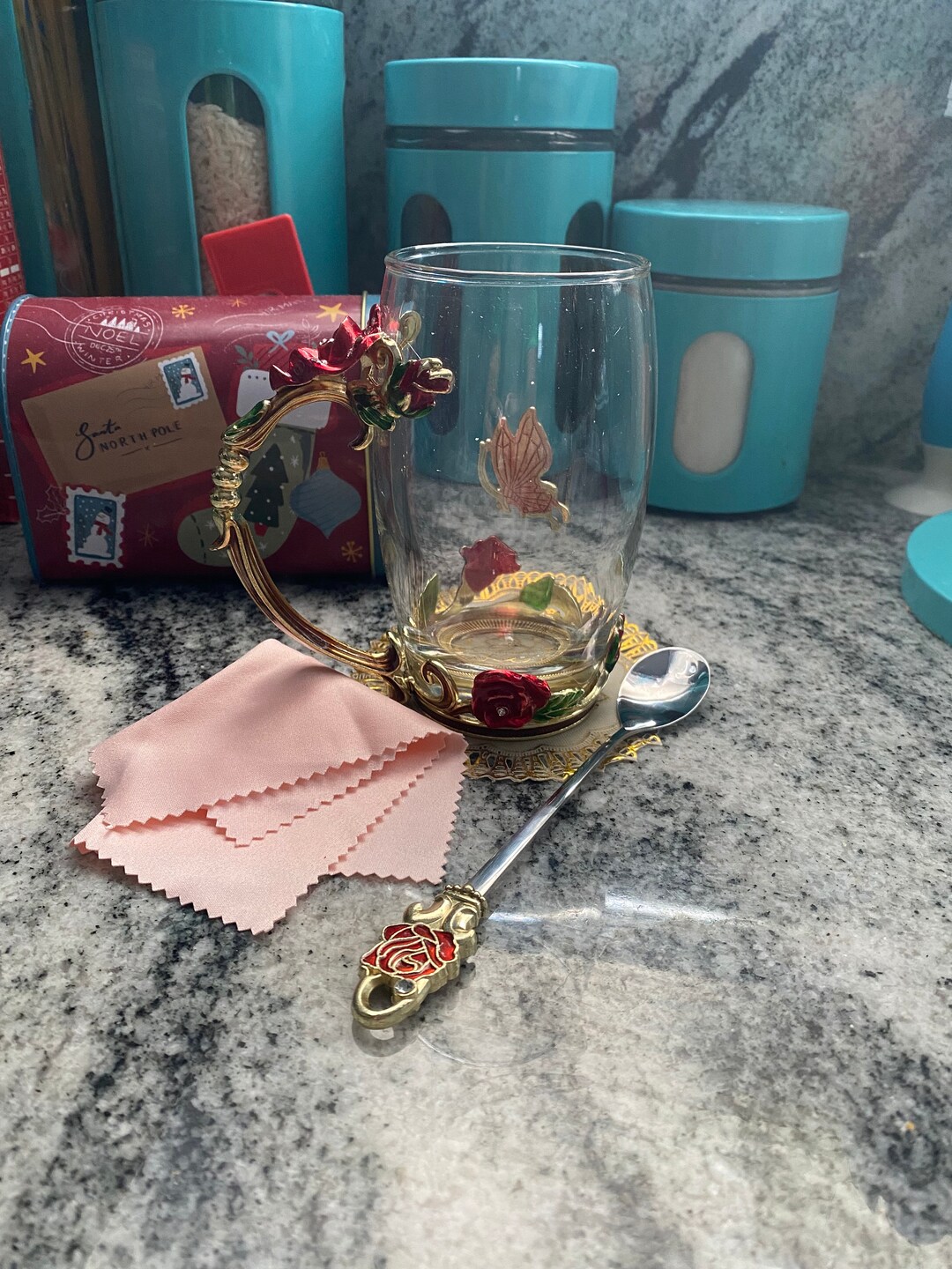 Red Butterfly Tea Cups - Etsy