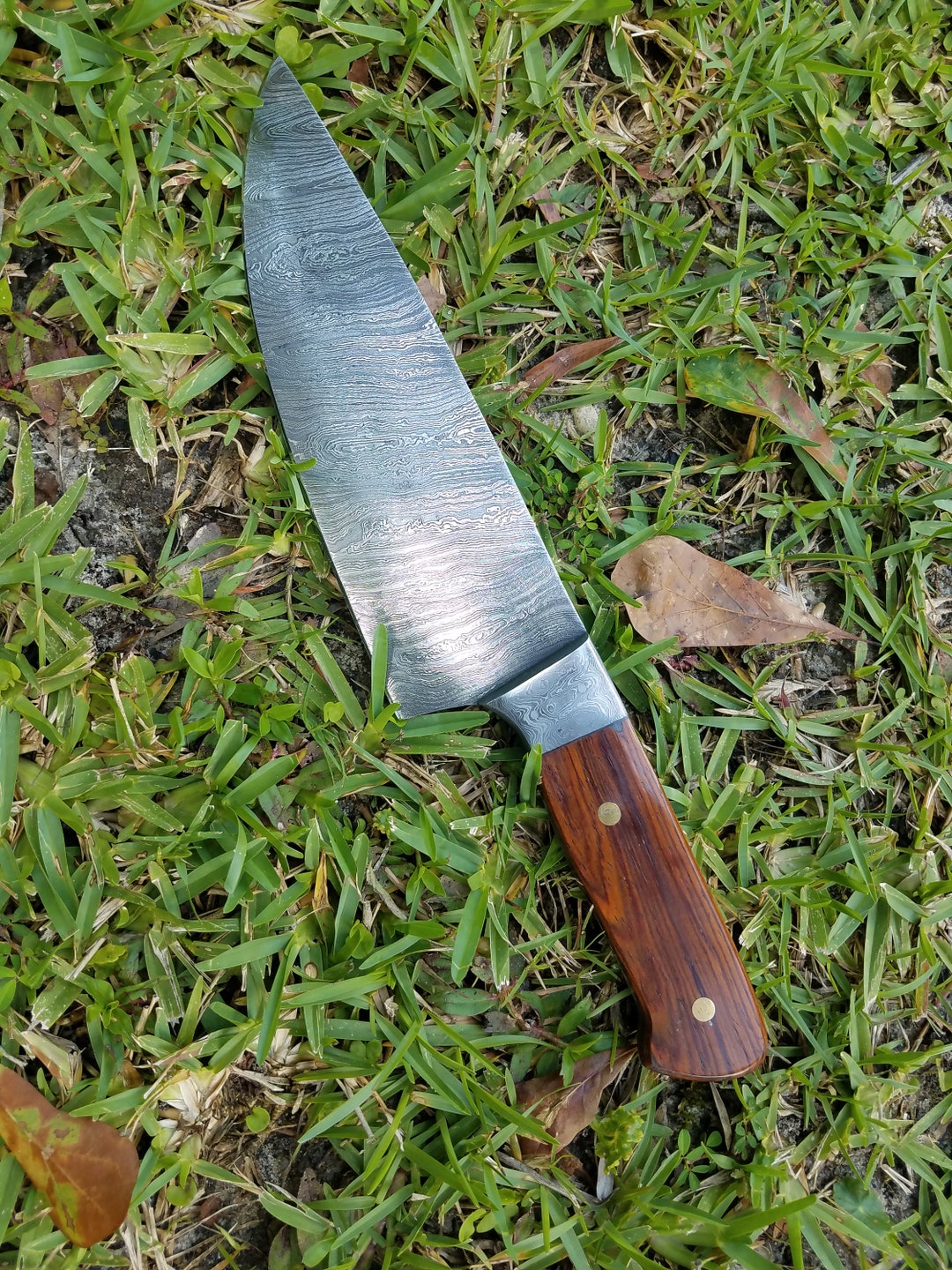 8" Chef's Knife With Cocobolo Wood Handle - Etsy