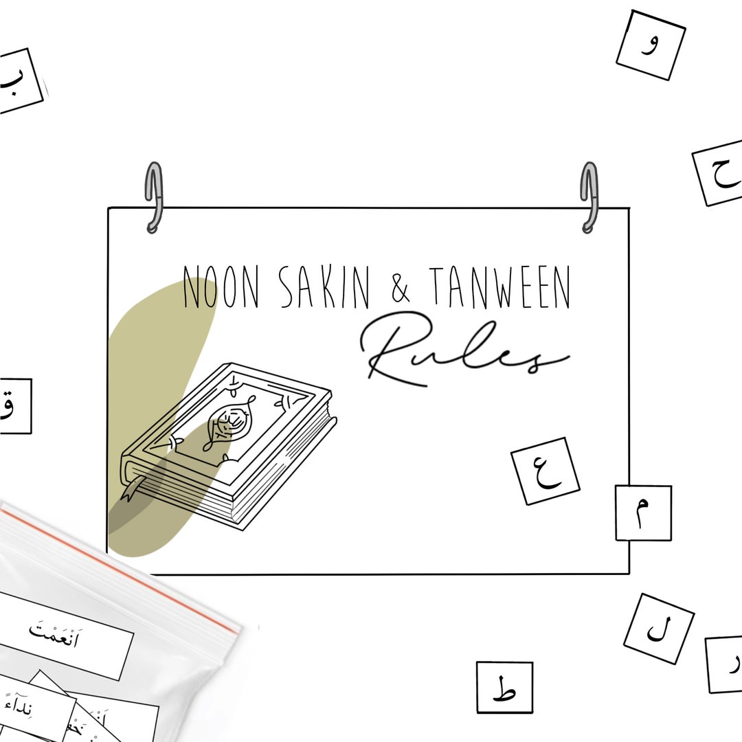 Tajweed Noon Sakin and Tanween Rules With 24 Examples Interactive ...
