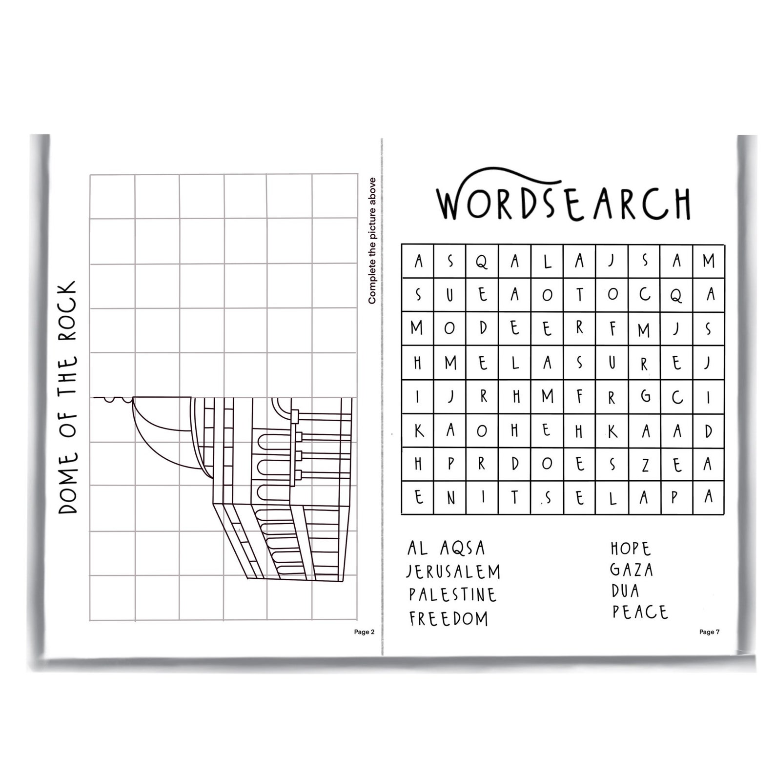 DIGITAL DOWNLOAD Palestine Activity Booklet for Children word - Etsy Canada