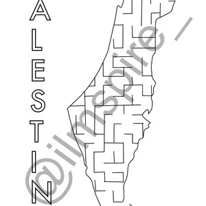 DIGITAL DOWNLOAD Palestine Activity Sheets for Children (word Search ...