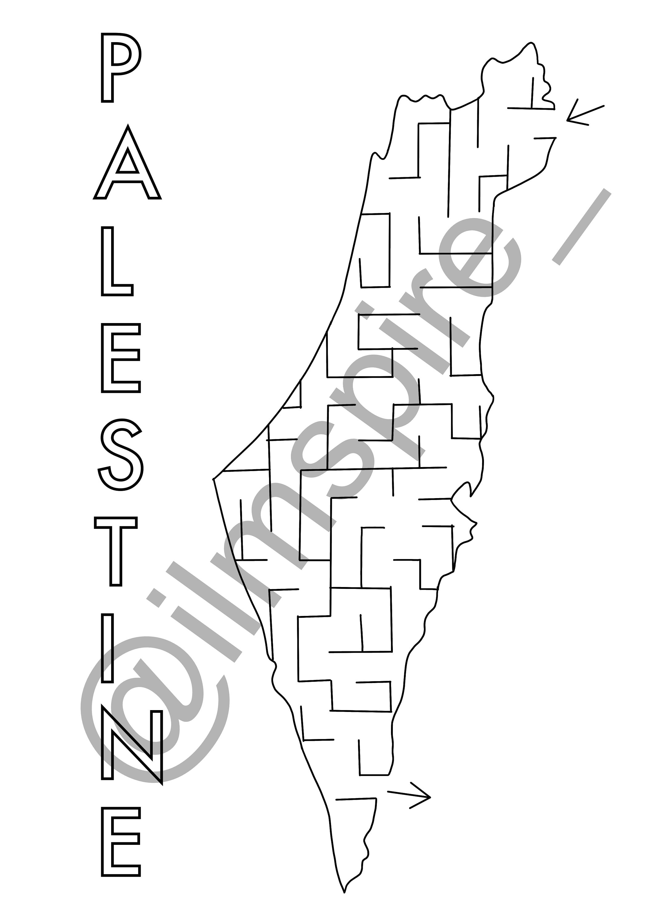 DIGITAL DOWNLOAD Palestine Activity Sheets for Children word Search ...