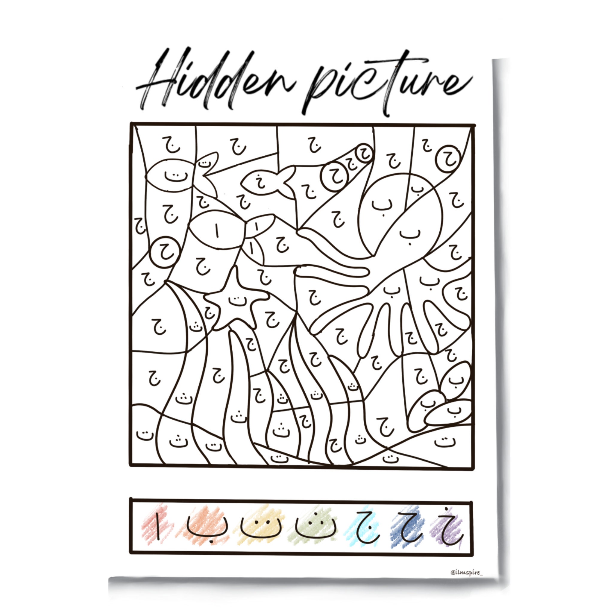Digital Download Arabic Alphabet Hidden Picture Colouring | Etsy