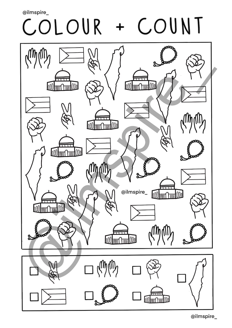 DIGITAL DOWNLOAD Palestine Activity Sheets for Children (word Search ...