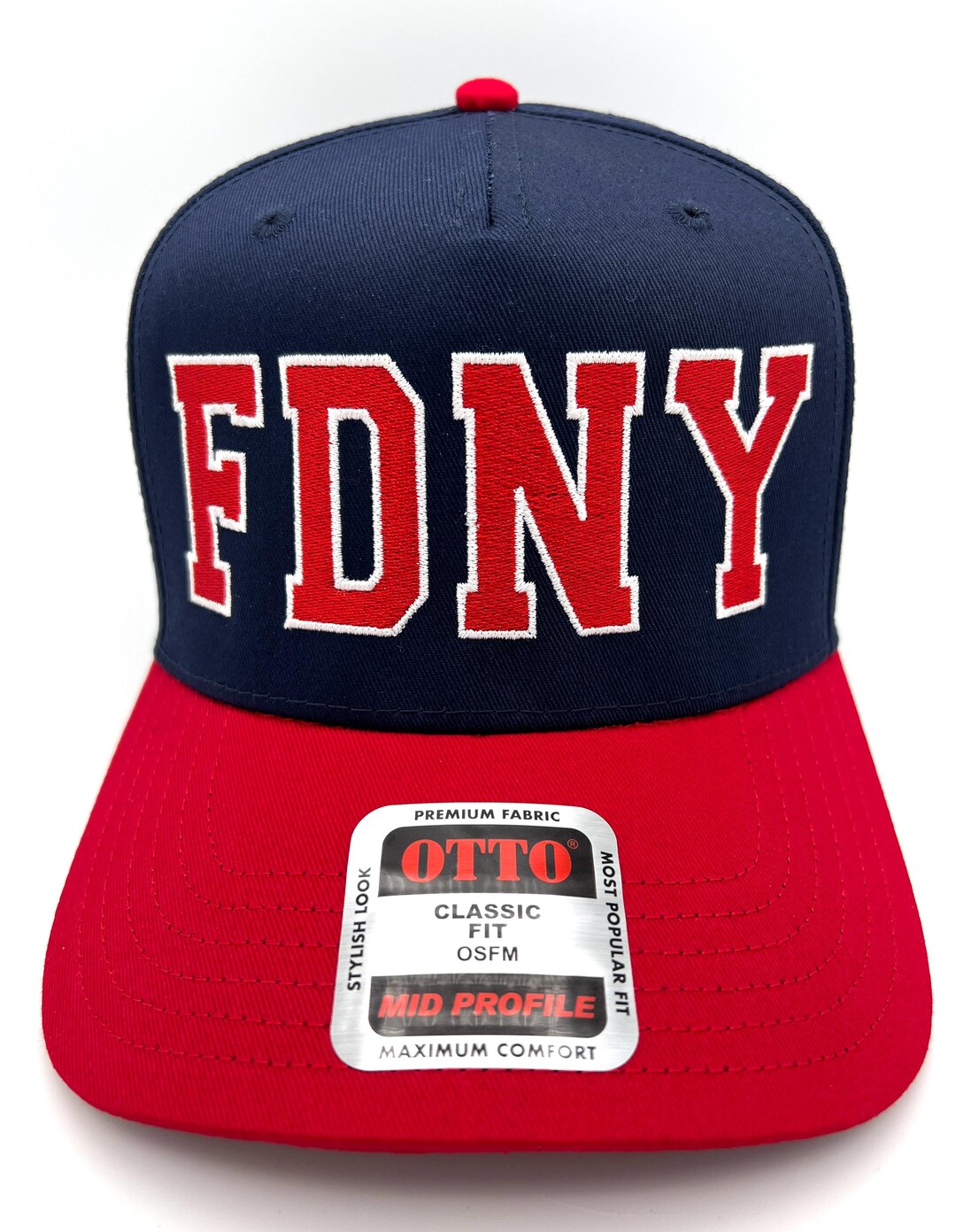 FDNY Cap (2" Letters) Snapback Custom Embroidery Fire Department New ...