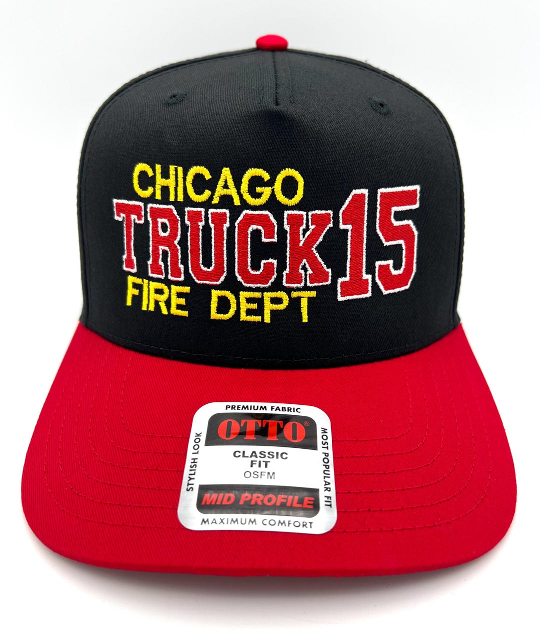 Chicago Fire Department TRUCK 15 Cap CFD Hat Snapback Adjustable ...