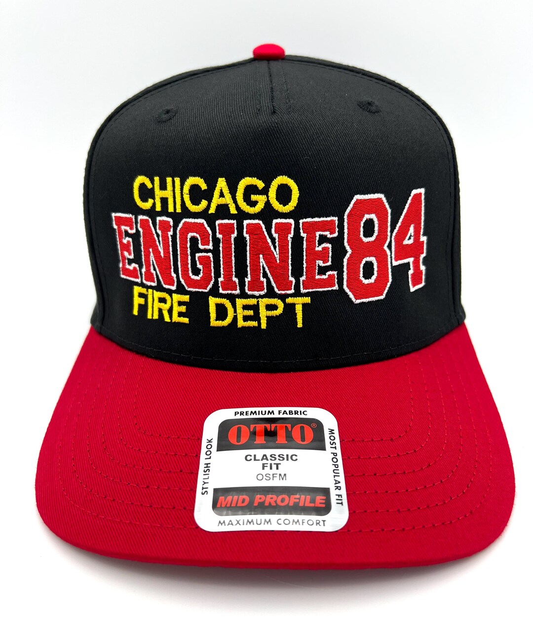 Chicago Fire Department ENGINE 84 Cap CFD Hat Snapback Adjustable ...