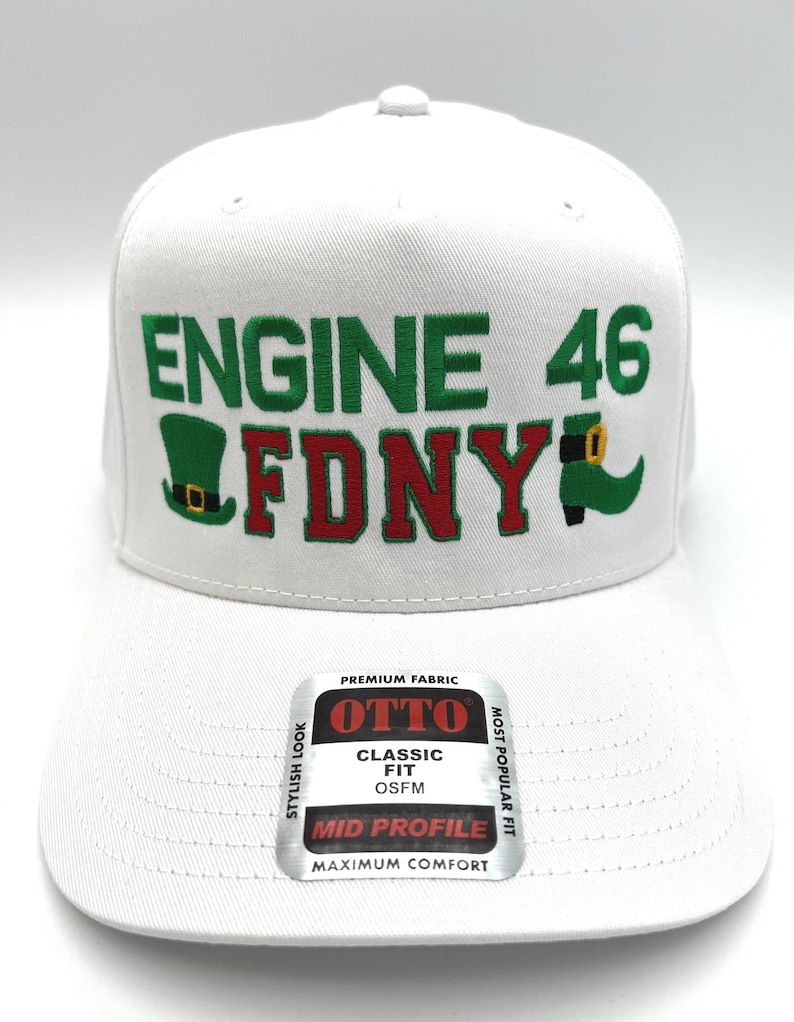 FDNY Engine 46 St Saint Patrick’s Theme Cap Hat Snapback Custom ...
