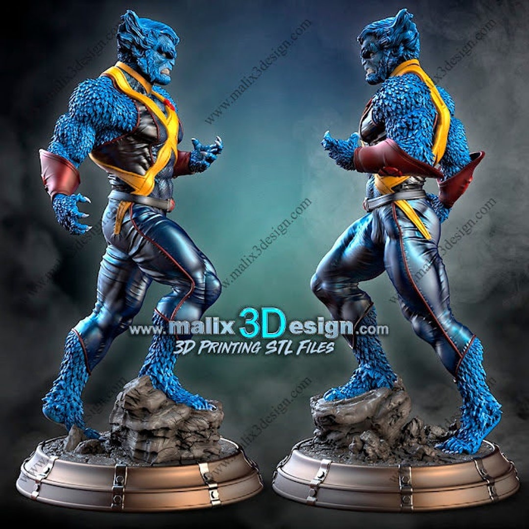 Marvel X-men Beast From Sanix/malix3design 3D Printed Model - Etsy