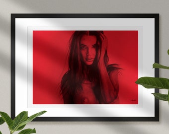 Limited Edition Fine Art Print Emily Ratajkowski Etsy