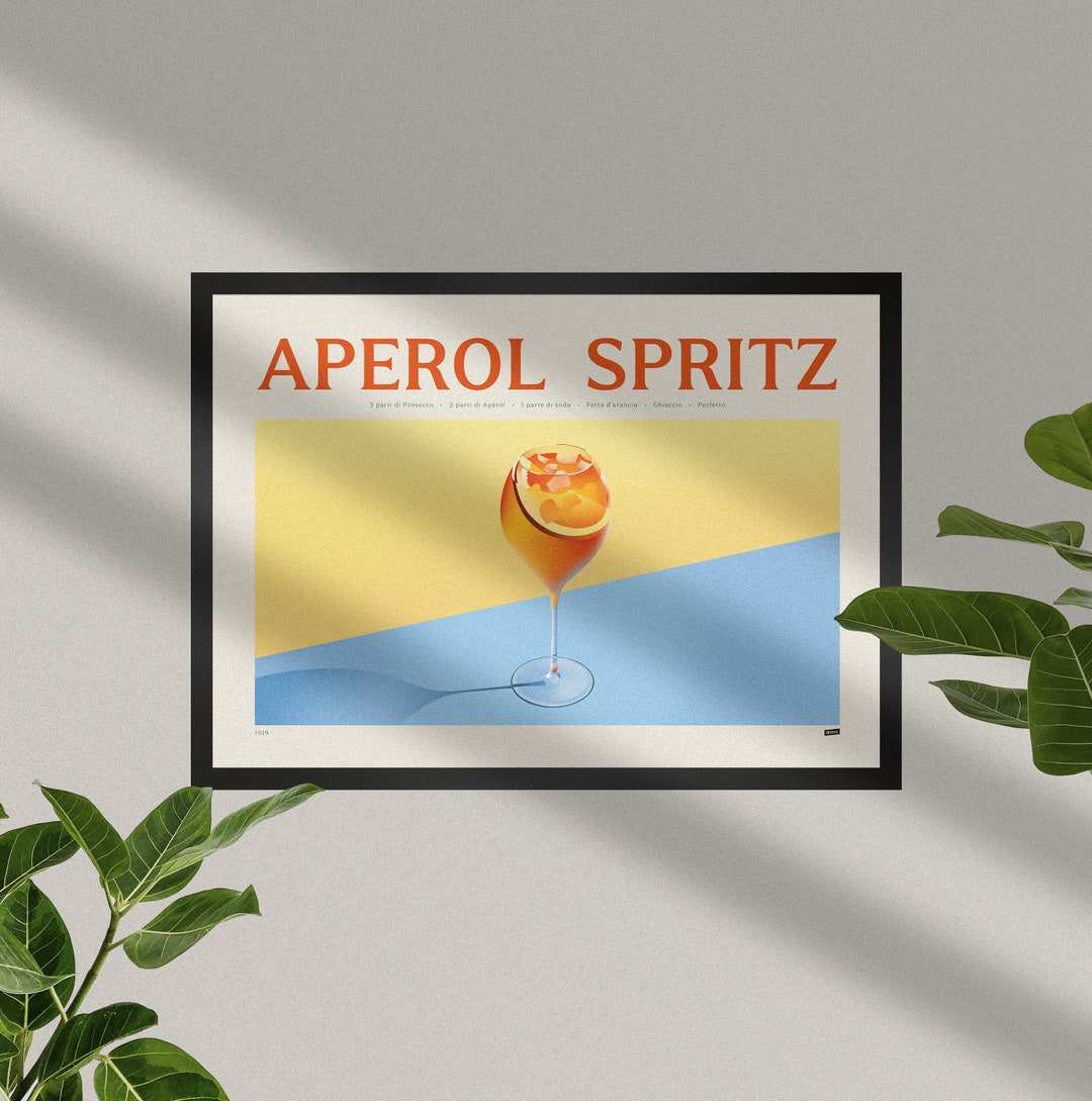 Aperol Spritz Poster Giclée Fine Art Print - Etsy