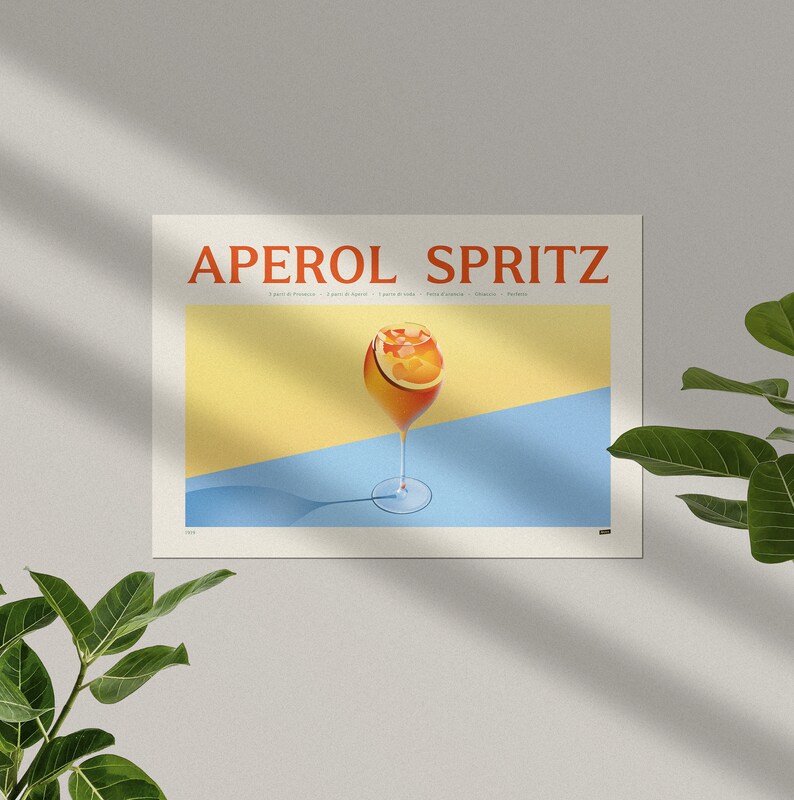Aperol Spritz Poster Giclée Fine Art Print - Etsy