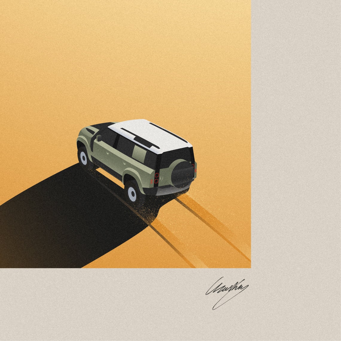 Land Rover Defender 110 Giclée Fine Art Print - Etsy