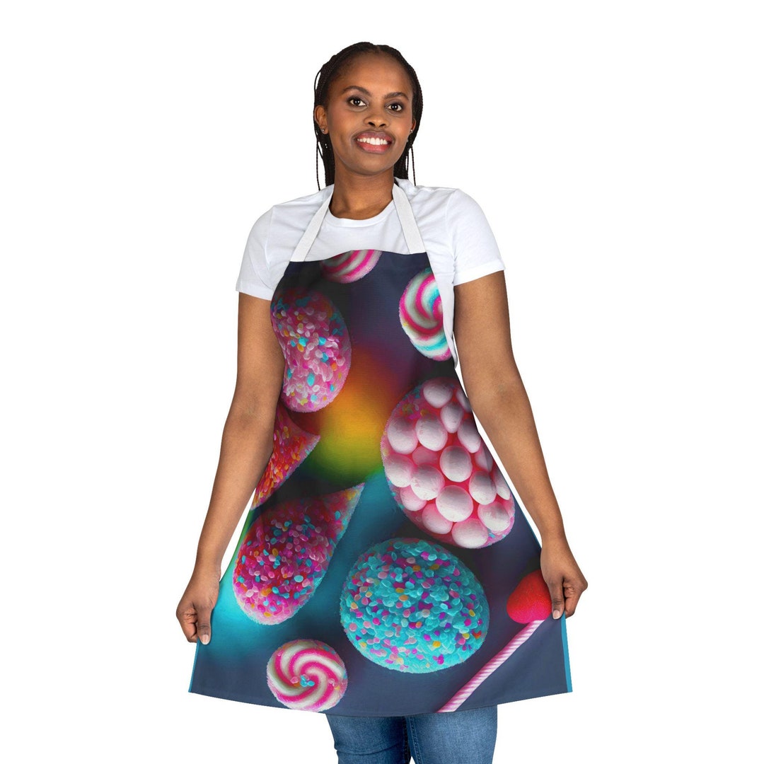 Pastel Dessert Lovers Apron,fantasy Candy and Cookies Design, Bakers ...
