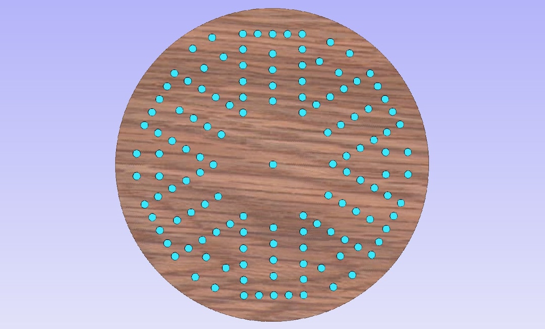Aggravation Game Board Round CNC Ready Cut File - Etsy