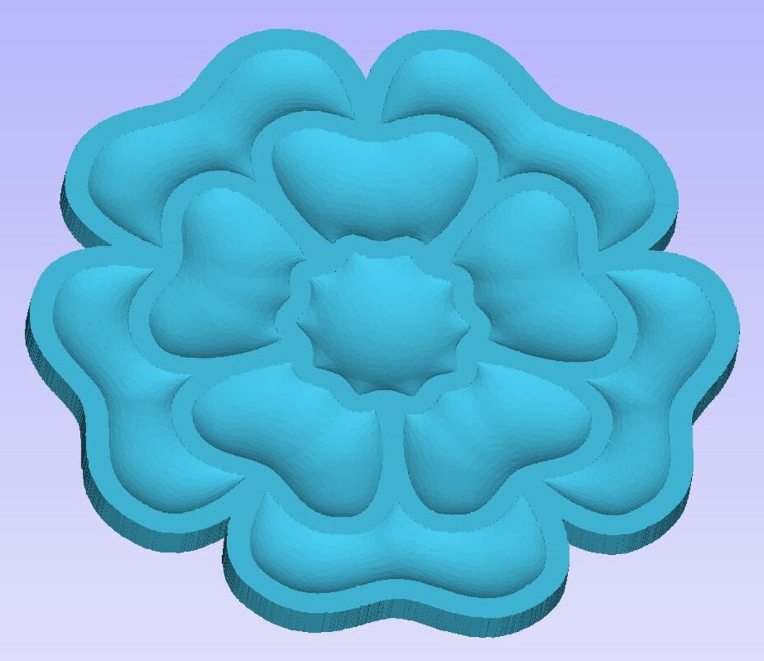 Flower Snack Tray STL, Dxf, Svg, Pdf - Etsy