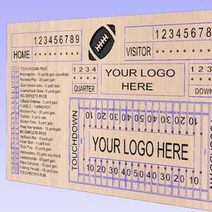 Football Dice Board Game Template for CNC and Laser - Etsy