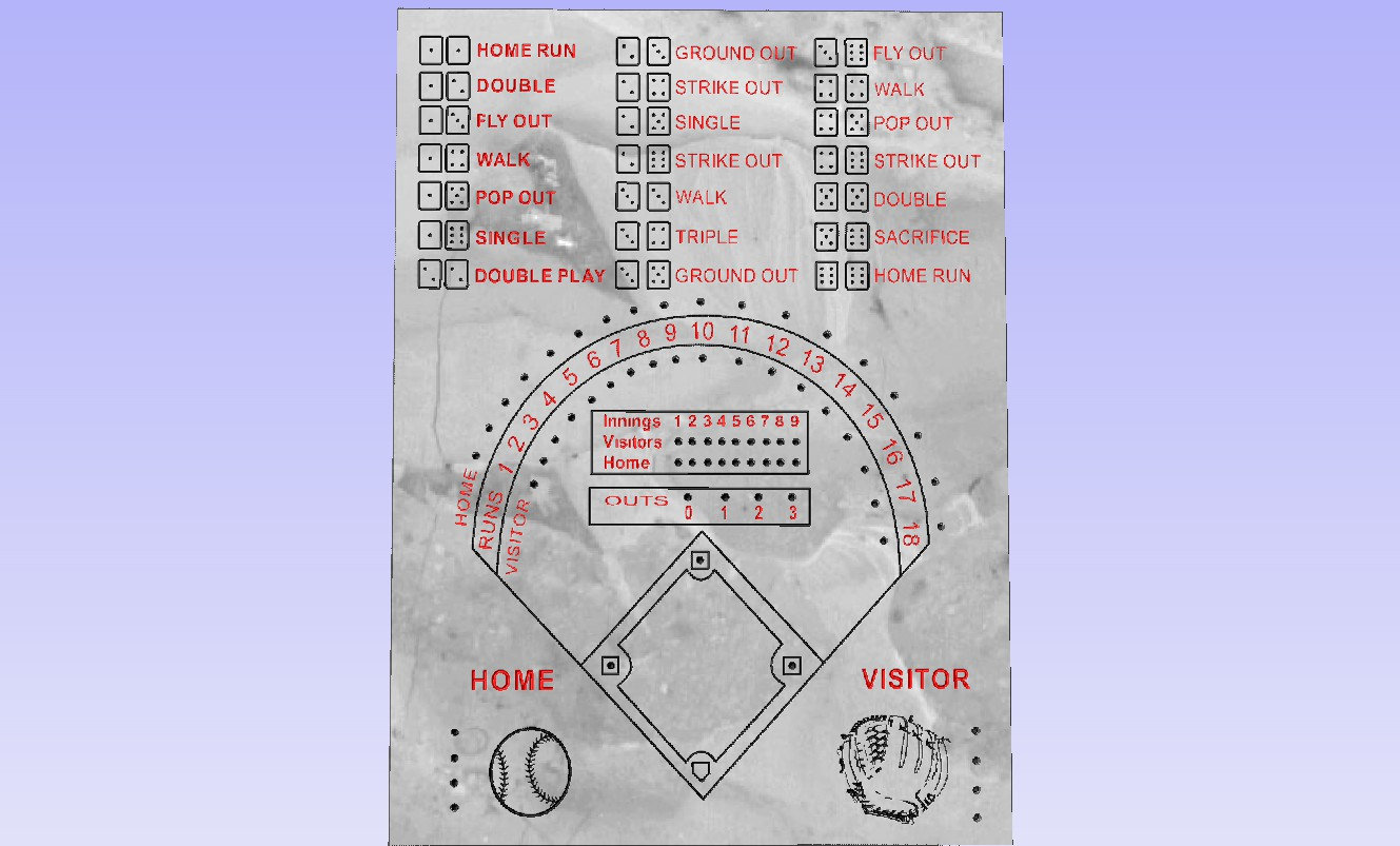 Cnc/laser Baseball Dice Game Cut File - Etsy