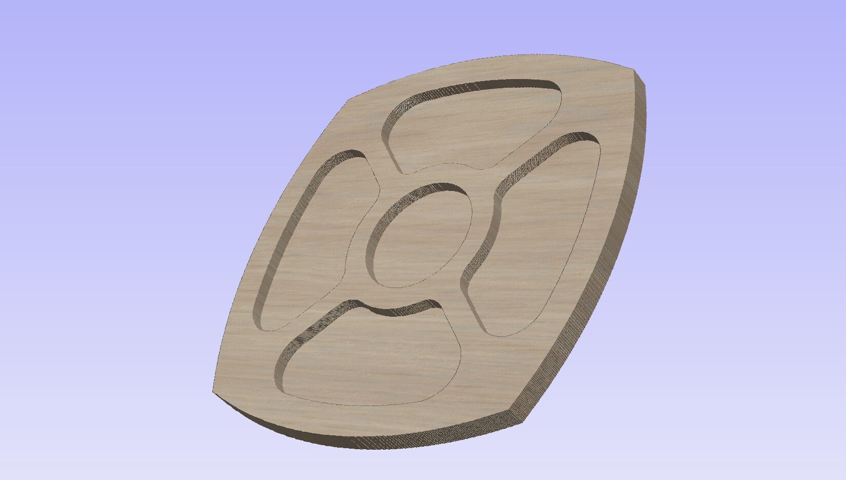 5 Pocket Snack Tray STL, DXF, SVG, and Pdf - Etsy