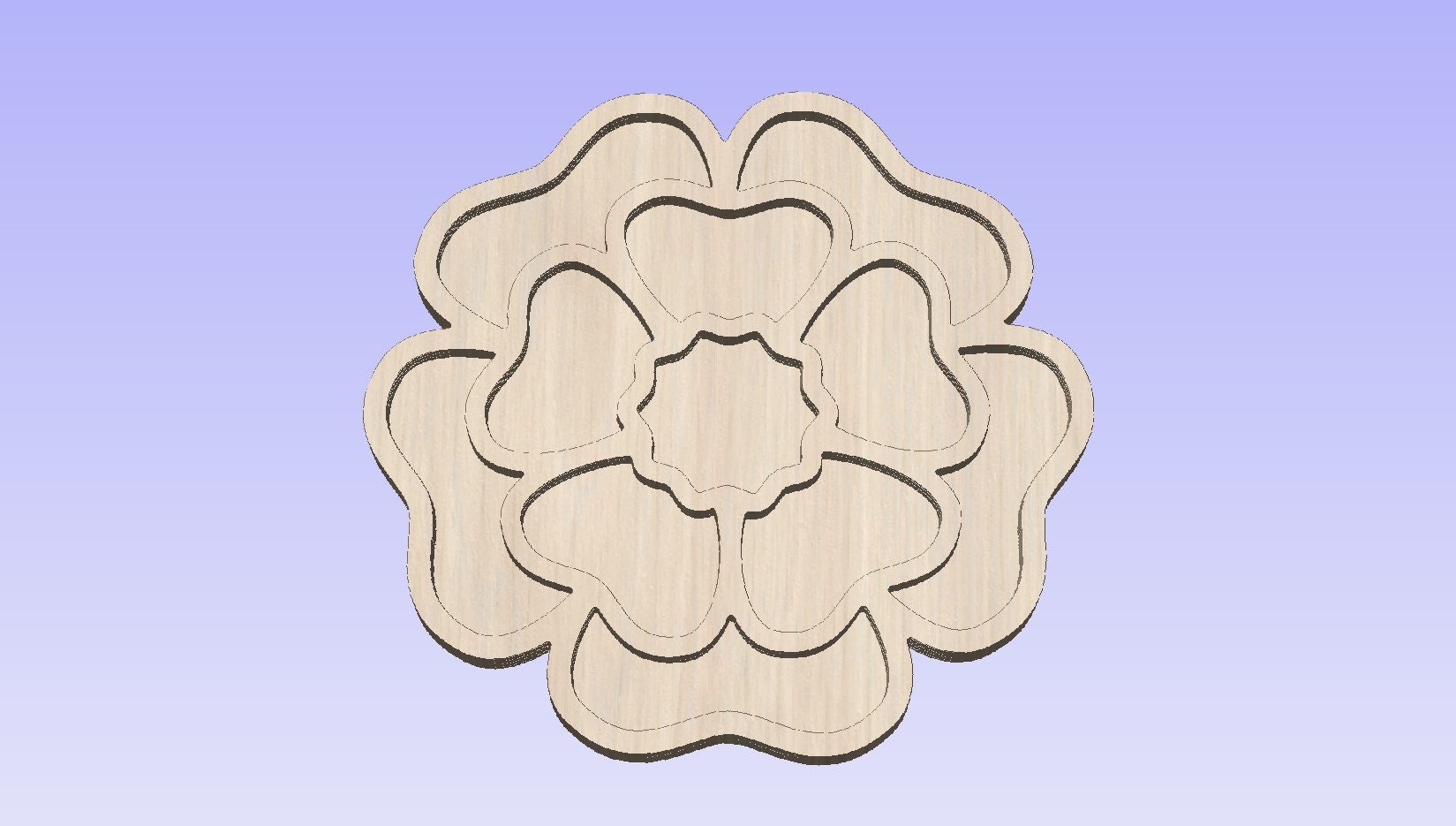 Flower Snack Tray STL, Dxf, Svg, Pdf - Etsy