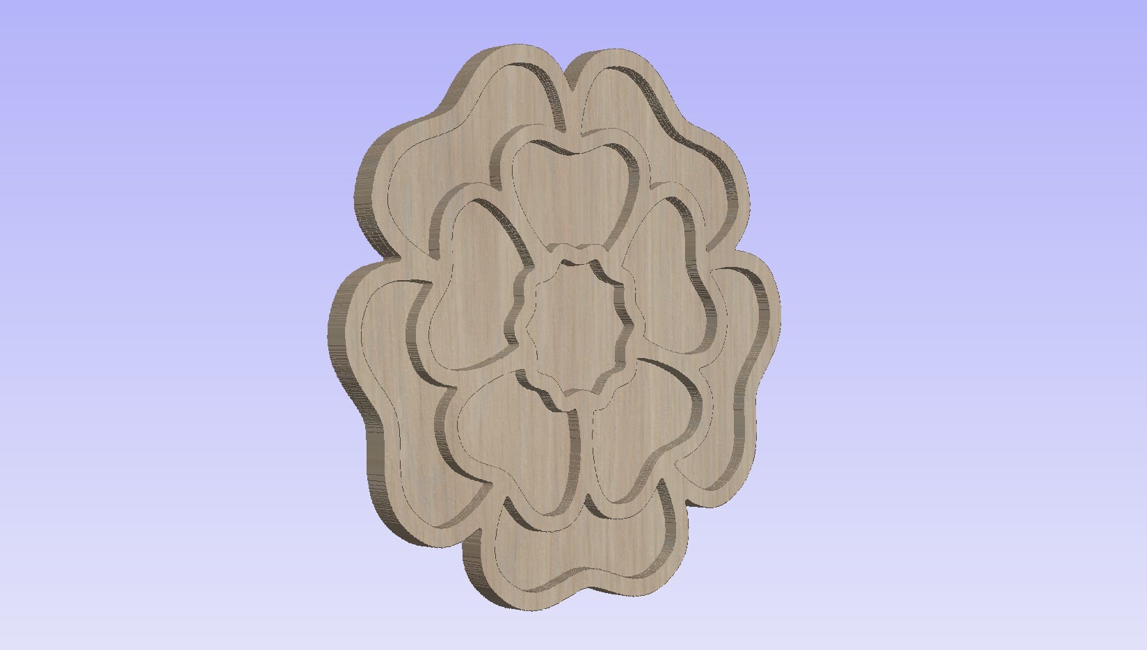 Flower Snack Tray STL, Dxf, Svg, Pdf - Etsy