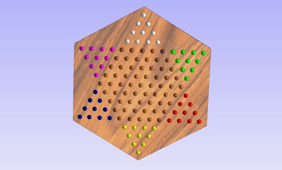 Chinese Checkers Board Template