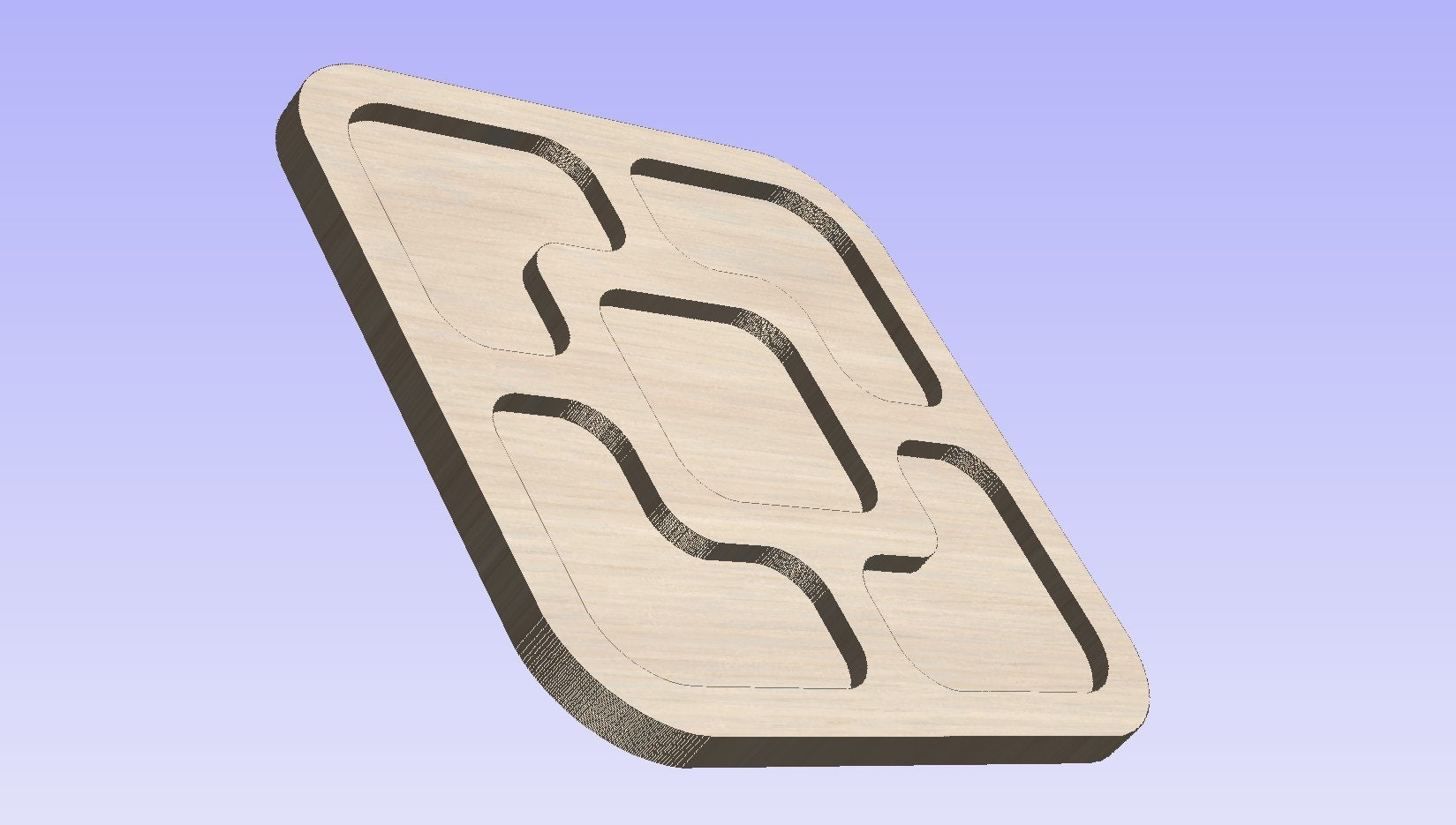 Snack Tray Digital Vector for CNC - Etsy