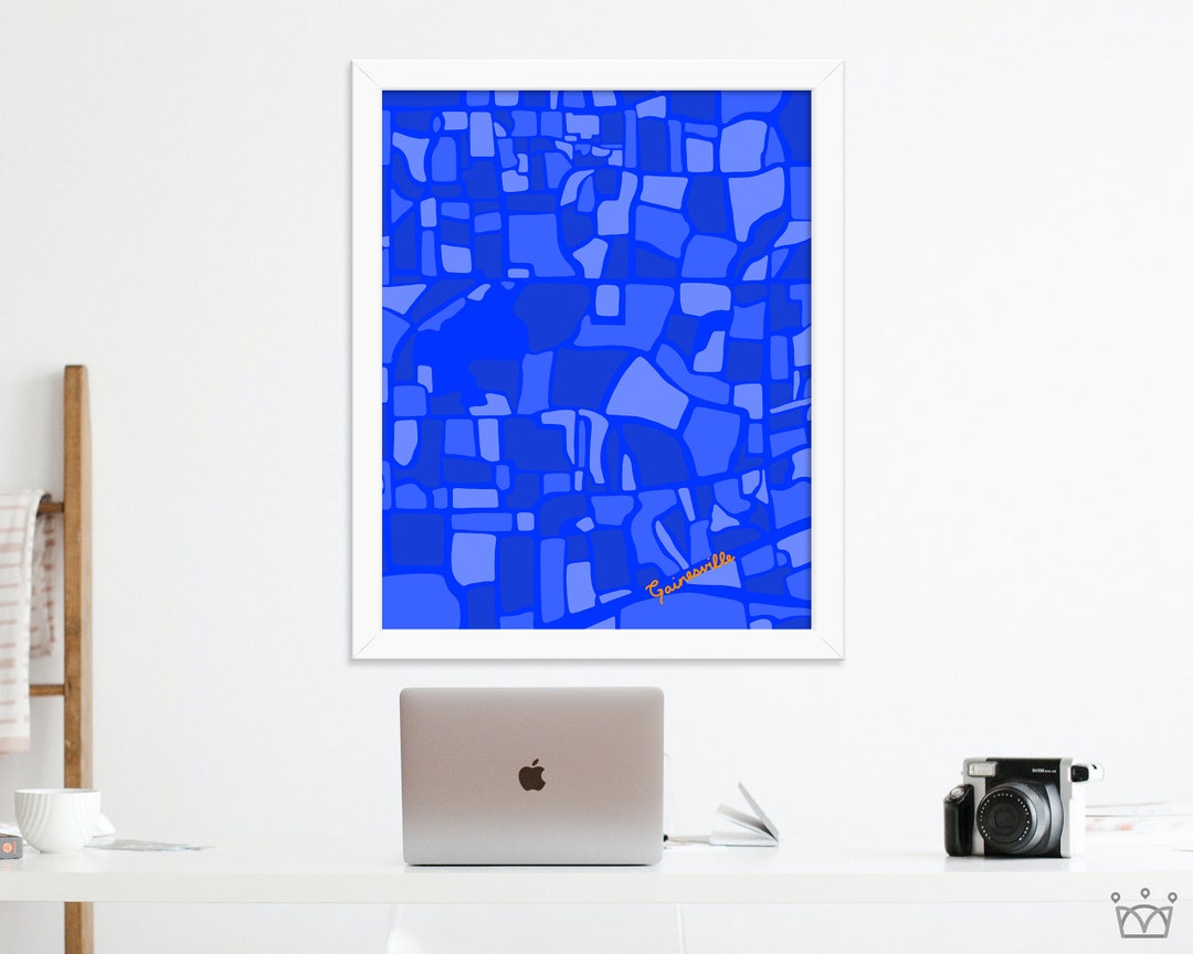 University of Florida Hand Drawn Map Print Go Gators - Etsy