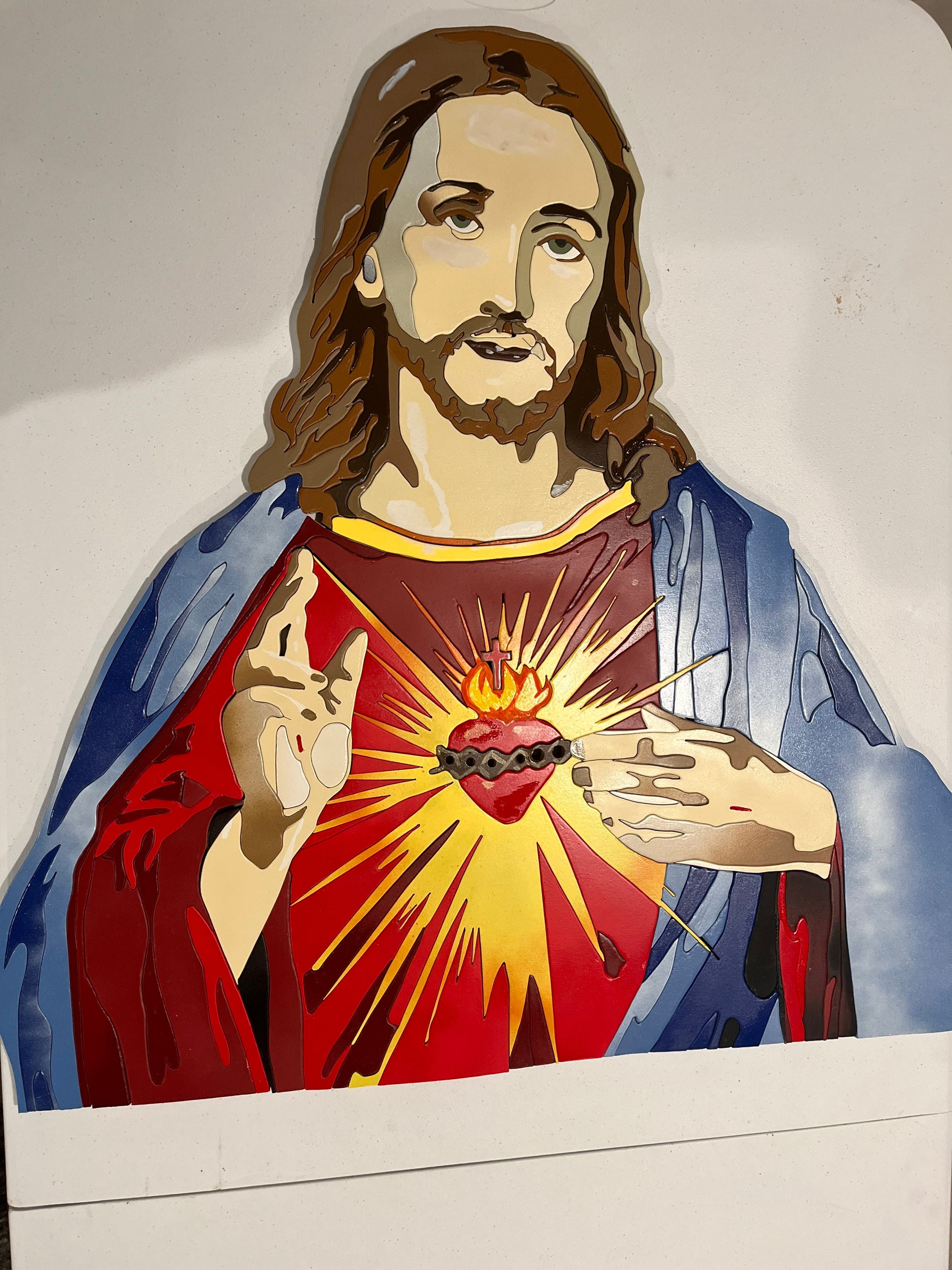 Traditional Sacred Heart of Jesus Christ Wall Art Jesus Christ Picture ...