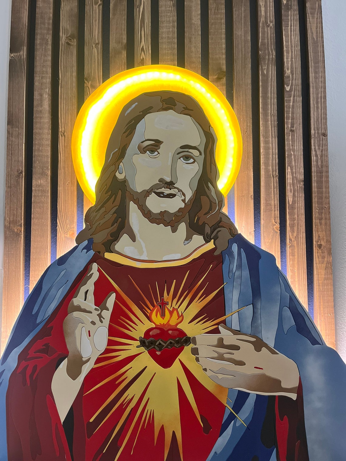 Traditional Sacred Heart of Jesus Christ Wall Art Jesus Christ Picture ...